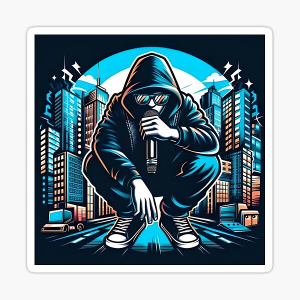 "street musician" Sticker for Sale by MegasLogos | Redbubble