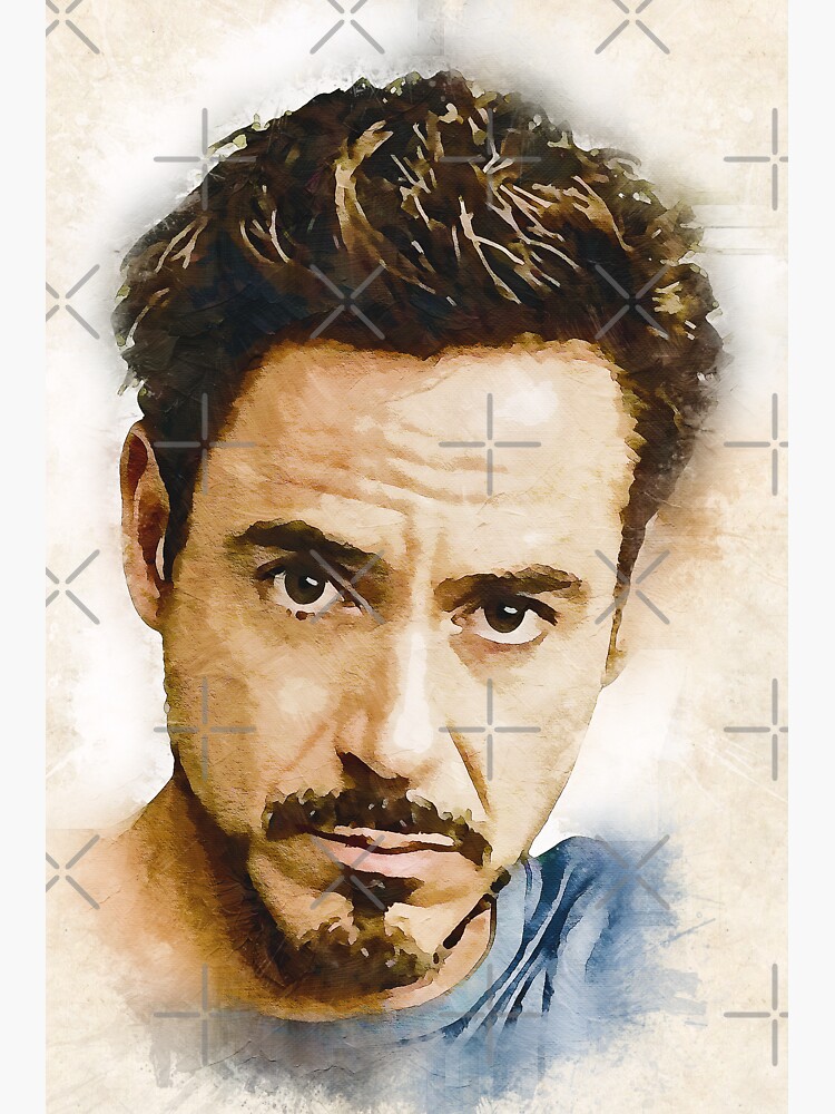 "A Tribute to Robert Downey Jr." Sticker for Sale by Naumovski | Redbubble