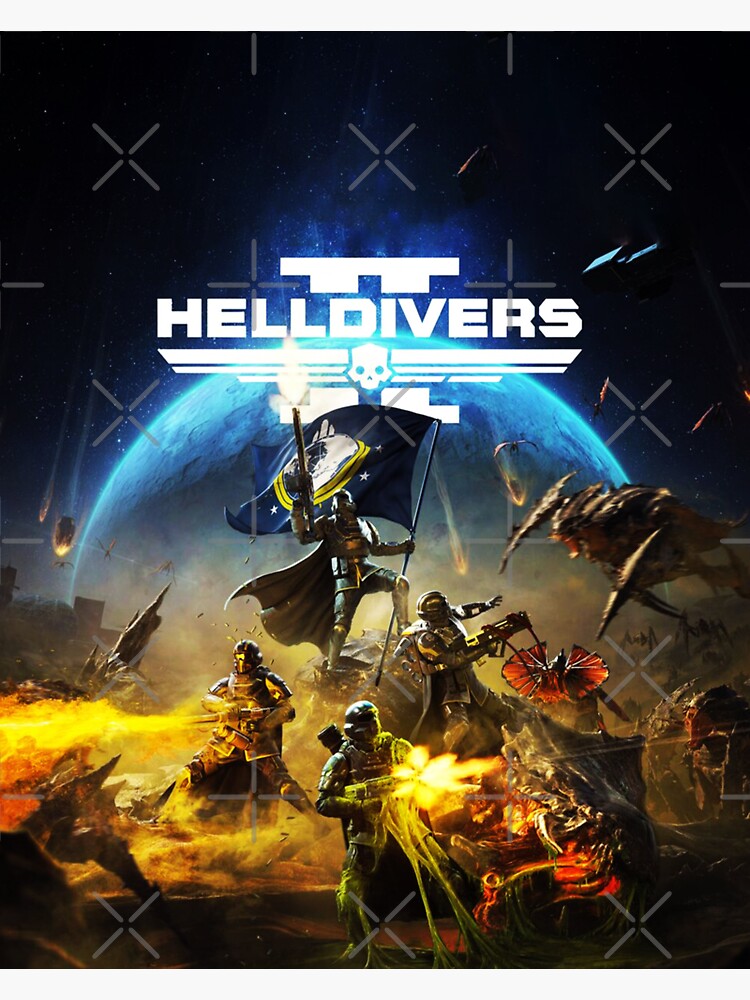 "Helldivers II Video Game, Helldivers" Sticker for Sale by KAliNAxRT ...