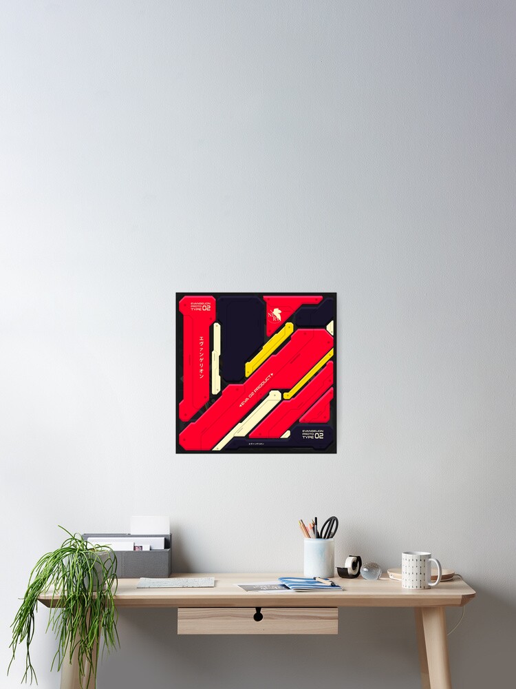 "Evangelion Eva Unit 02 Panel" Poster for Sale by ardeviants | Redbubble