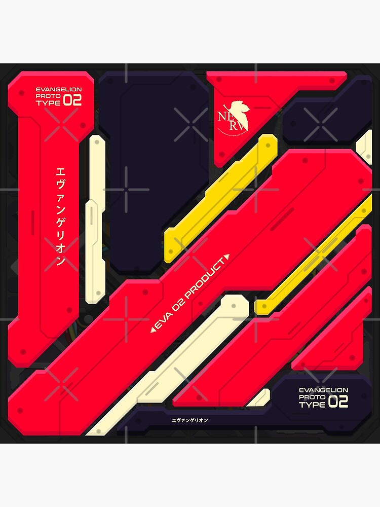 "Evangelion Eva Unit 02 Panel" Poster for Sale by ardeviants | Redbubble