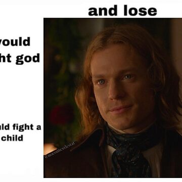 "Lestat - Meme 7" Sticker for Sale by nocontextlestat | Redbubble