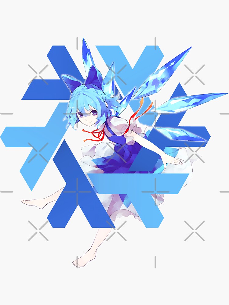 "Cirno with NixOS Logo ~ Touhou" Sticker for Sale by internet-joshi | Redbubble