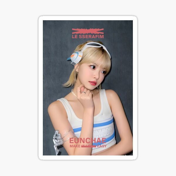 "Le Sserafim Eunchae Easy" Sticker for Sale by Valereekmerch | Redbubble