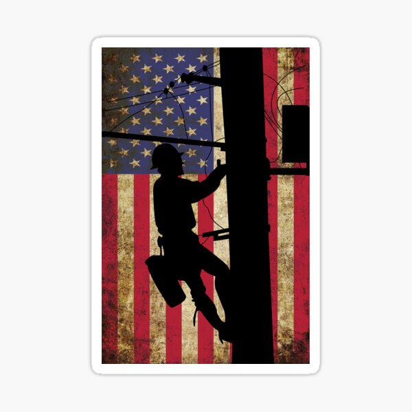 Lineman Stickers | Redbubble
