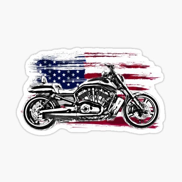 "American motorcycles" Sticker for Sale by mnurkowski | Redbubble