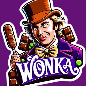 "Willy Wonka Chocolate" Sticker for Sale by simzzuk | Redbubble