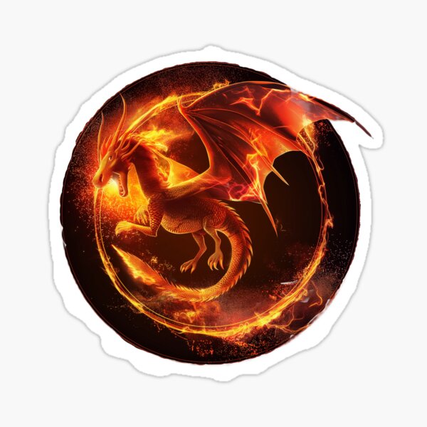 Epic Fire Dragon Circle