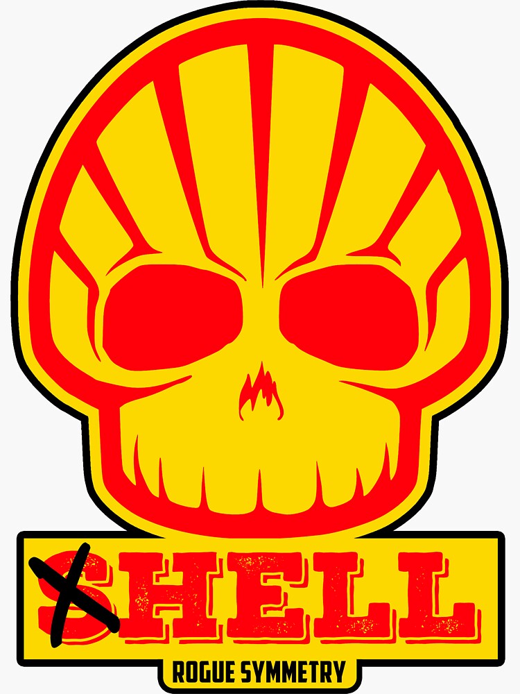 "Shell Gas Logo Parody - Hell with Skull" Sticker for Sale by ...