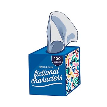 "Crying Over Fictional Characters Tissue Box - Bookish Merch and Gifts ...