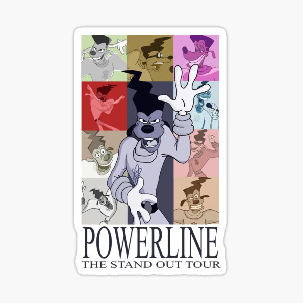 "Powerline Tour" Sticker for Sale by RadicalRad | Redbubble