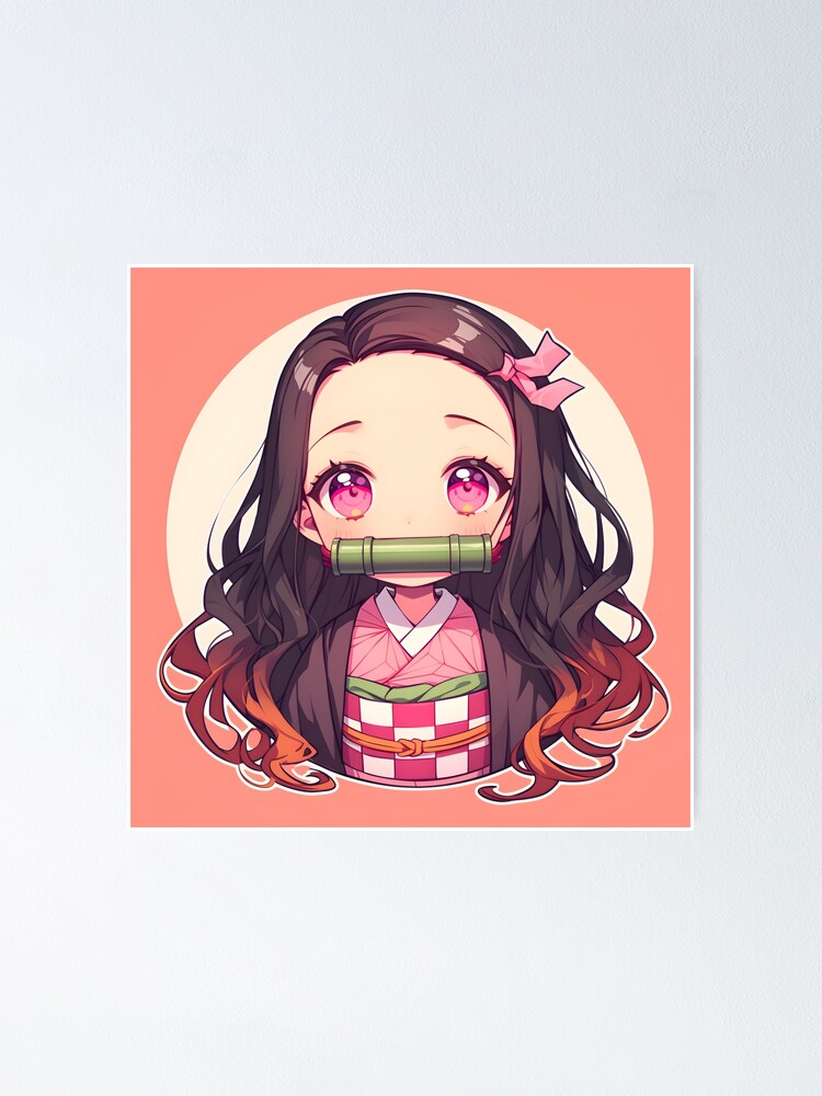 "Nezuko DS Cute Anime Girl – Chibi Style" Poster for Sale by ...