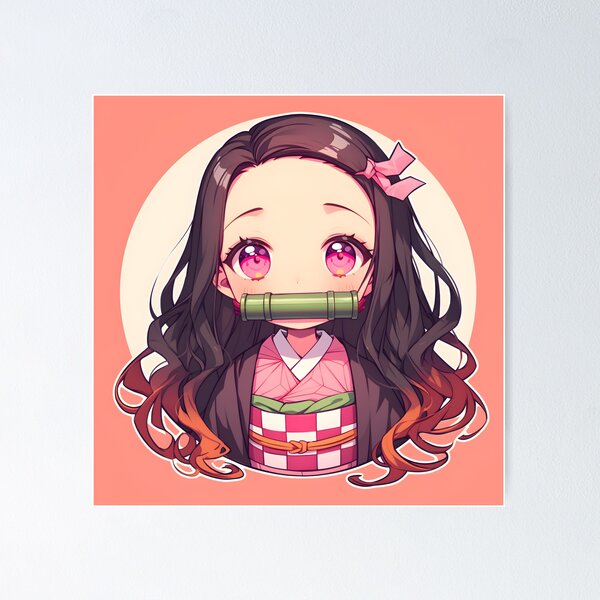 "Nezuko DS Cute Anime Girl – Chibi Style" Poster for Sale by ...