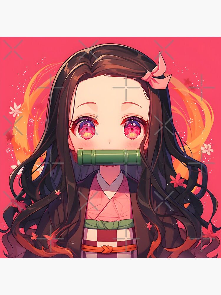 "Nezuko DS Cute Anime Girl – Chibi Style" Sticker for Sale by ...