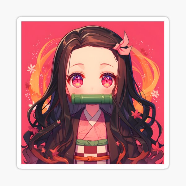 "Nezuko DS Cute Anime Girl – Chibi Style" Sticker for Sale by ...