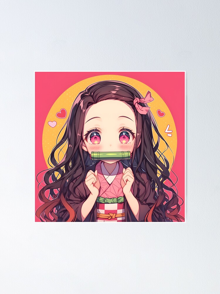 "Nezuko DS Cute Anime Girl – Chibi Style" Poster for Sale by ...
