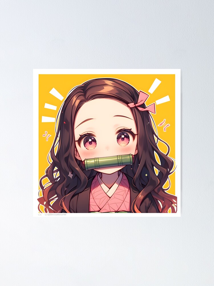 "Nezuko DS Cute Anime Girl – Chibi Style" Poster for Sale by ...