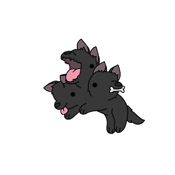 "Chibi Cerberus" Sticker for Sale by PhoCreations | Redbubble