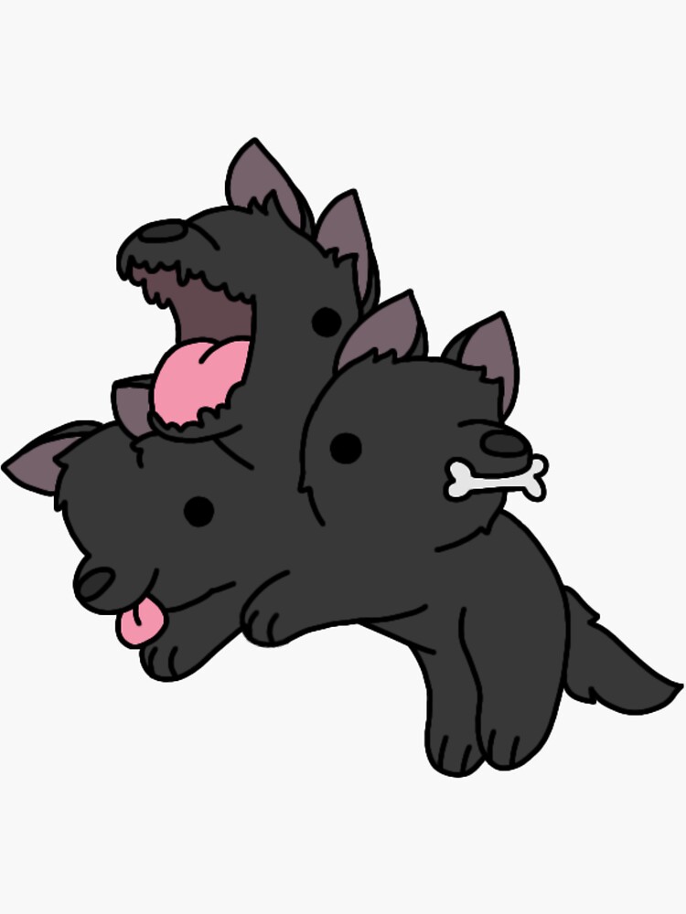 "Chibi Cerberus" Sticker for Sale by PhoCreations | Redbubble
