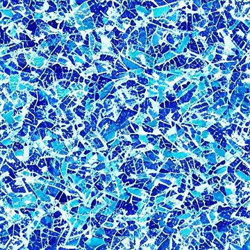 "Abstract Blue Shattered Glass Pattern" Art Board Print for Sale by ...