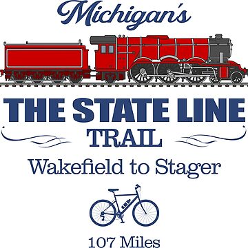 "State Line Trail (RT2)" Sticker for Sale by curranmorgan | Redbubble