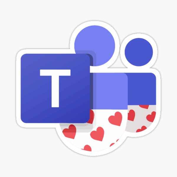"Microsoft Teams IRL at Home" Sticker for Sale by cercillafferty | Redbubble