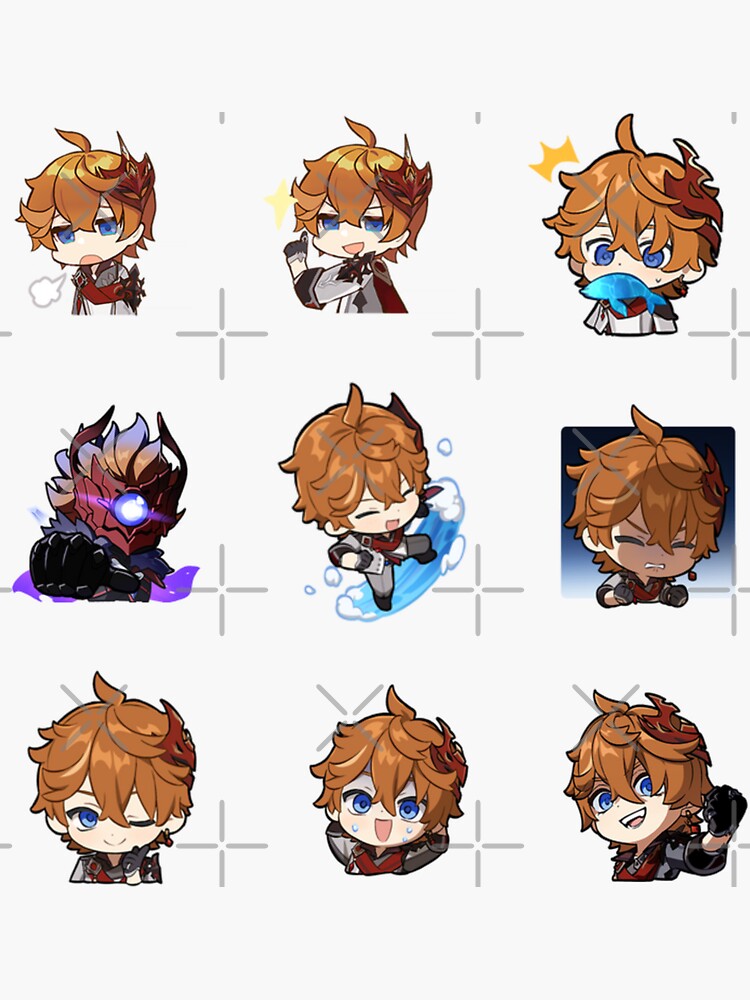 "Chibi Childe Tartaglia Genshin Impact" Sticker for Sale by ...