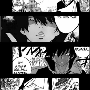 "Zeref Dragneel Manga Stripe Design" Sticker for Sale by Wafusaurus ...