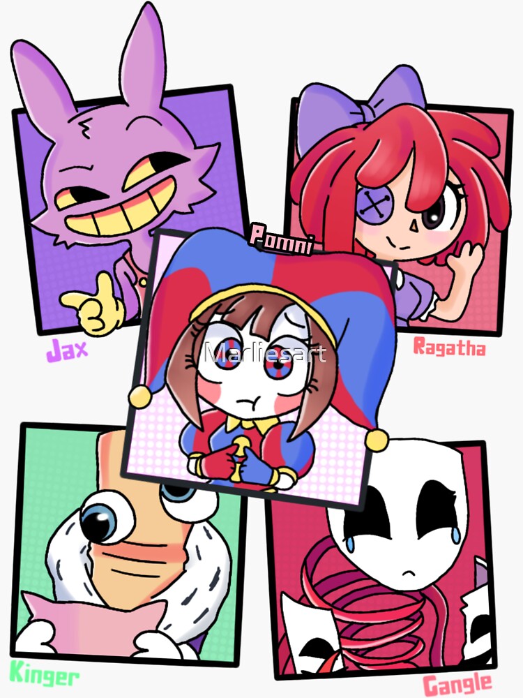 "Pomni Jax Ragatha Kinger Gangle from The Amazing Digital Circus ...