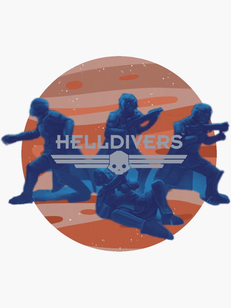 "helldivers 2 game design" Sticker for Sale by tolga-cetinkaya | Redbubble