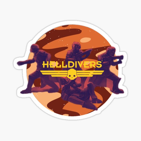 "helldivers 2 game design" Sticker for Sale by tolga-cetinkaya | Redbubble