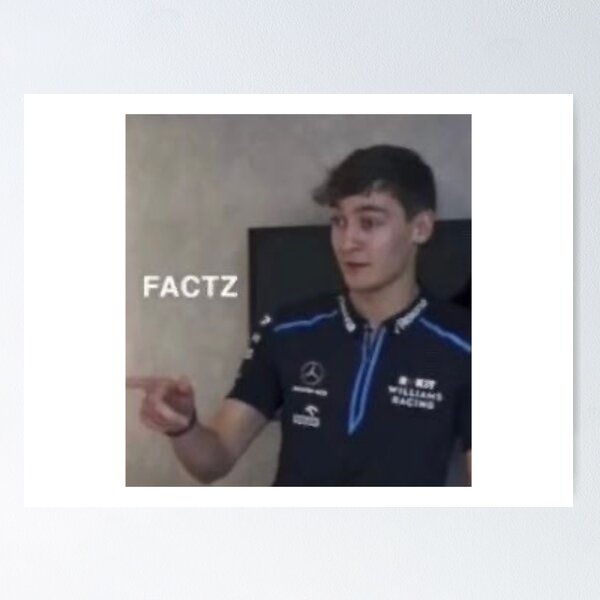 "George Russell Formula One Reaction Meme" Poster for Sale by ...