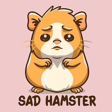 "Sad hamster" Sticker for Sale by Amorartz | Redbubble