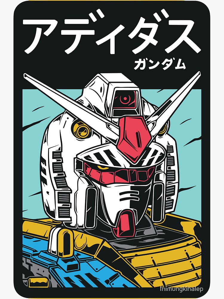 "Gundam" Sticker for Sale by Inimungkinalep | Redbubble