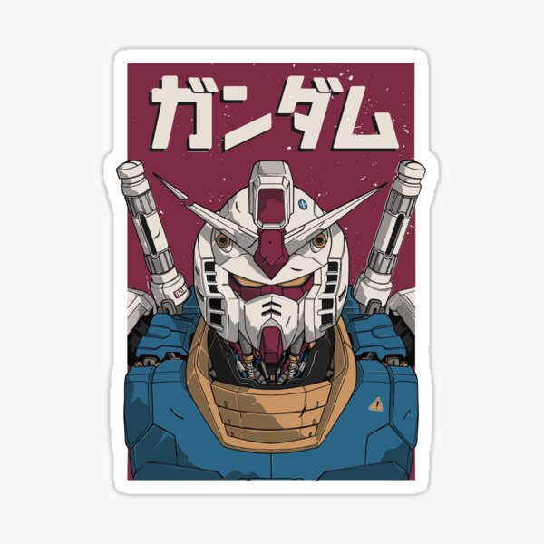 "Gundam" Sticker for Sale by Inimungkinalep | Redbubble