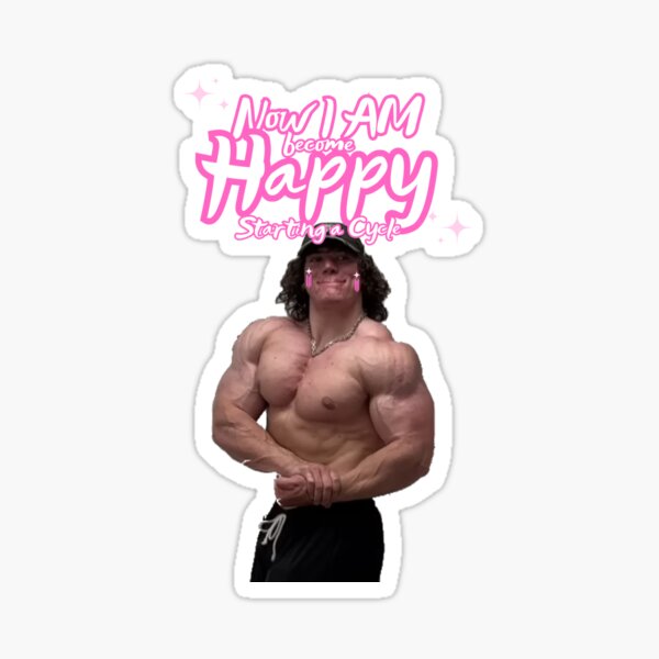 "Sam Sulek Cute version" Sticker for Sale by GymTech | Redbubble