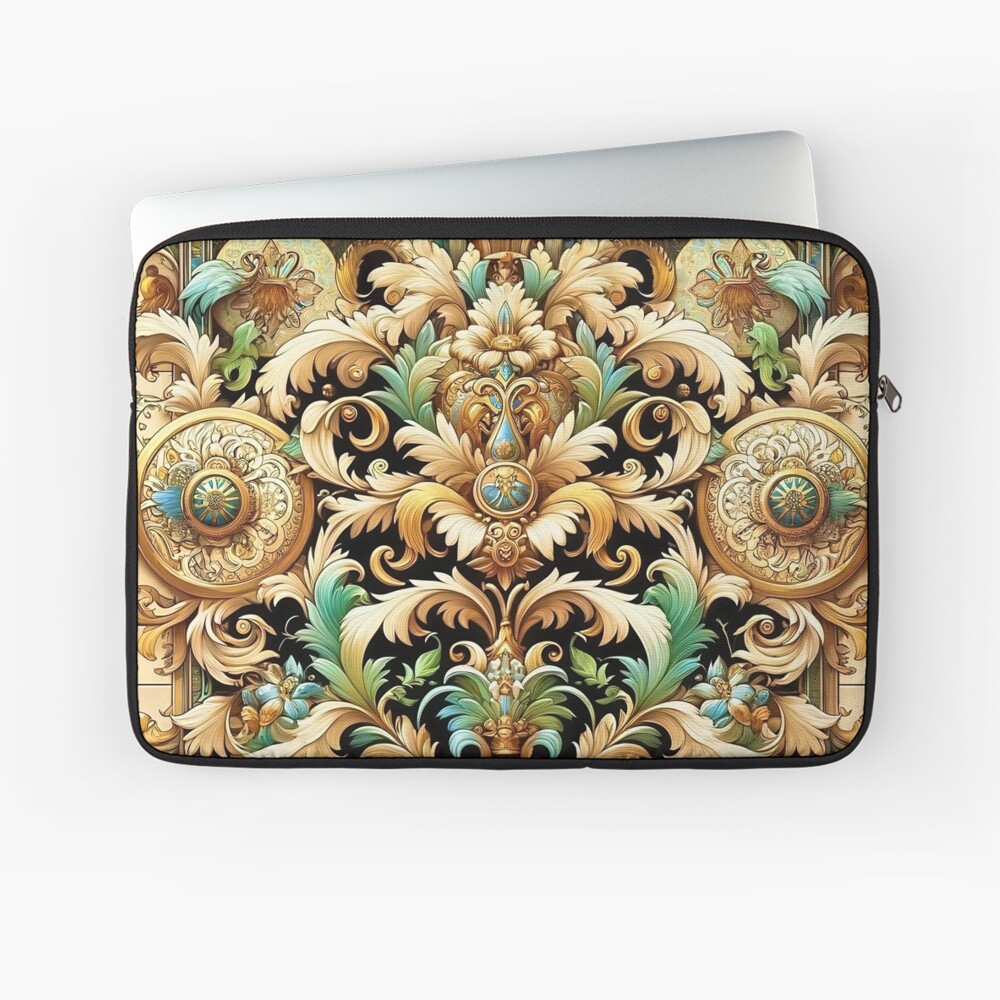 "Vintage French Folk Art Tile: Verdant Vignettes" Sticker for Sale by ...
