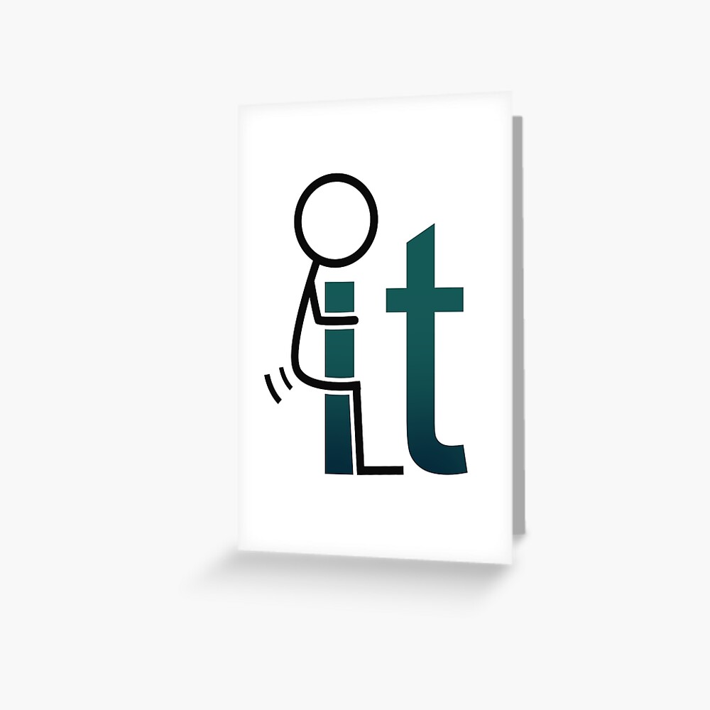"F It Stick Figure" Greeting Card for Sale by MyShirtHub | Redbubble