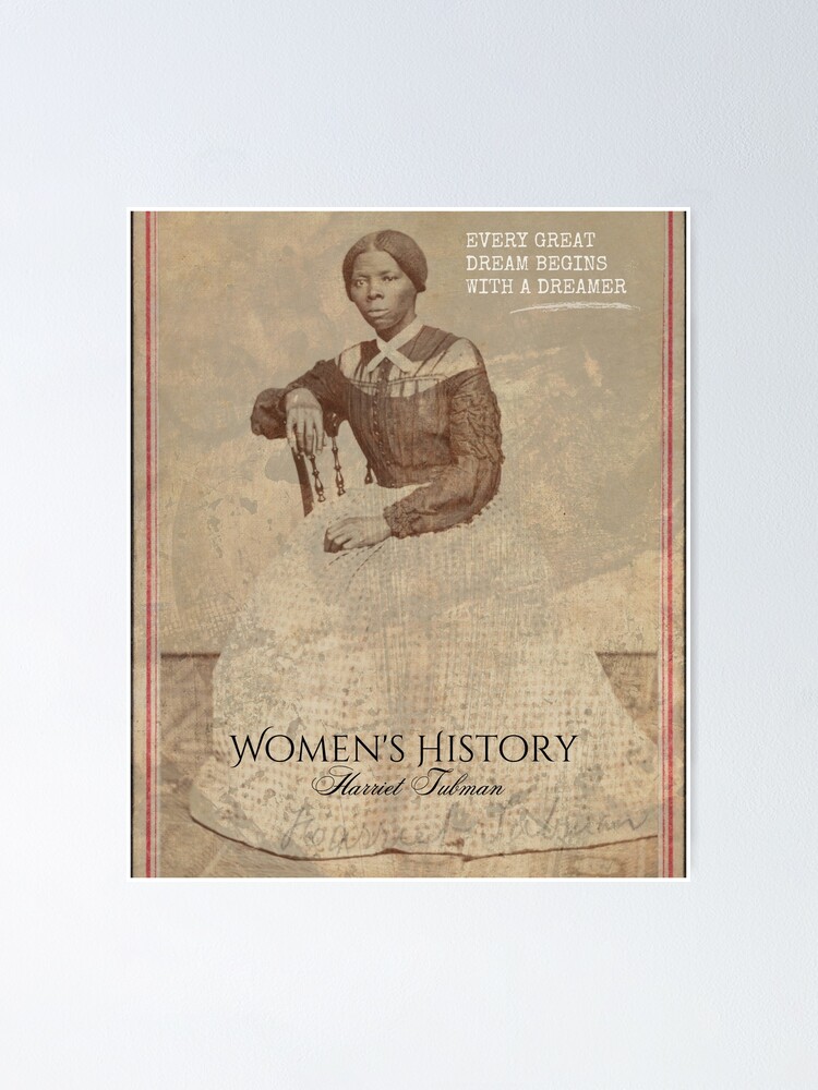 "Harriet Tubman Vintage Photograph Women's History Month Design" Poster ...