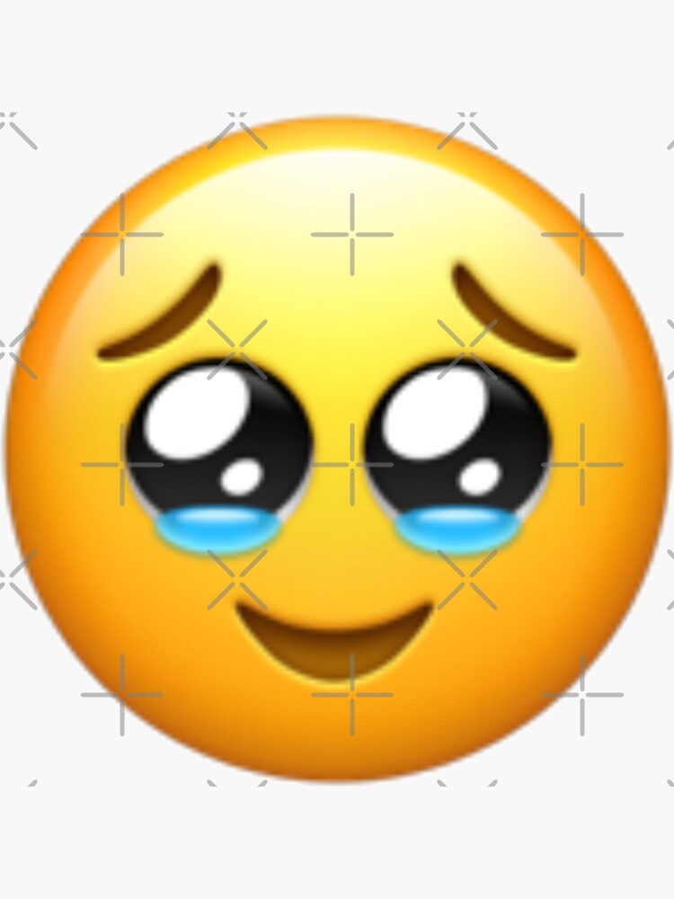 "Teary Emoji" Sticker for Sale by tamsclub | Redbubble