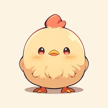 "Cute Kawaii Baby Chicken" Sticker for Sale by CozyKawaiiArt | Redbubble