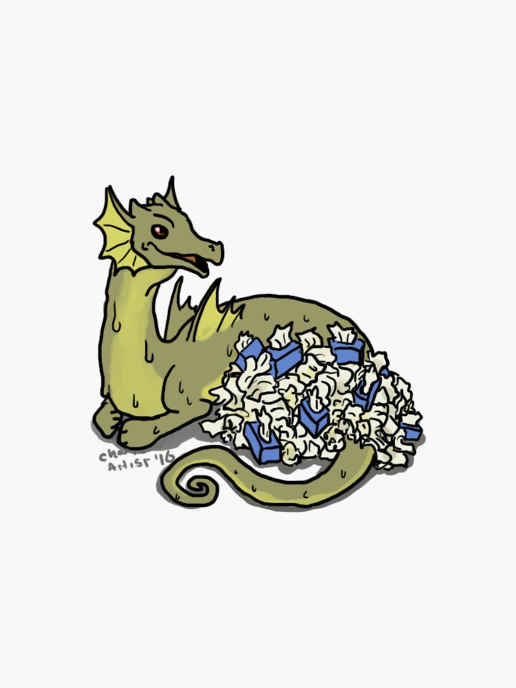 "Snot Dragon" Sticker for Sale by ChariArtist | Redbubble