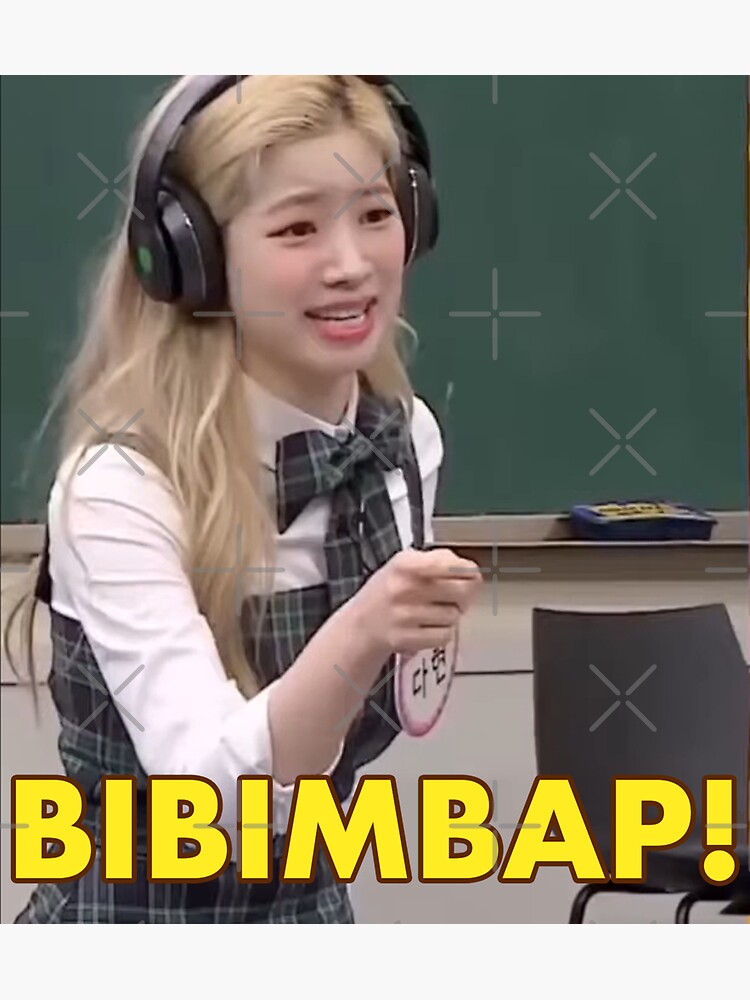"BIMIMBAP! - Dahyun Bibimbap" Sticker for Sale by spicyseabass | Redbubble