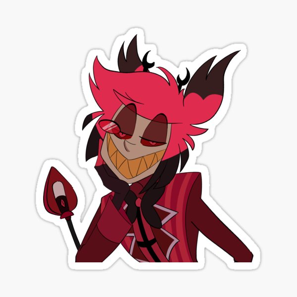 "Hazbin Hotel: Alastor The Radio Demon" Sticker for Sale by Rojasole ...