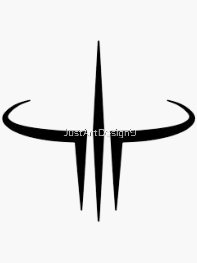 "Quake Game Logo" Sticker for Sale by JustArtDesign9 | Redbubble