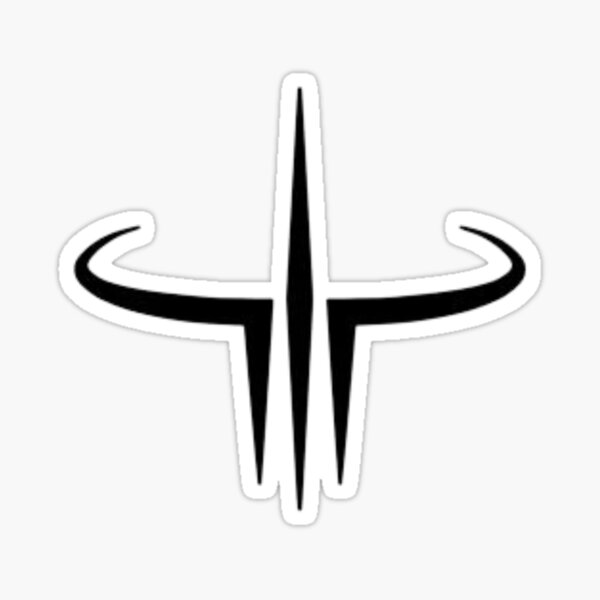 "Quake Game Logo" Sticker for Sale by JustArtDesign9 | Redbubble