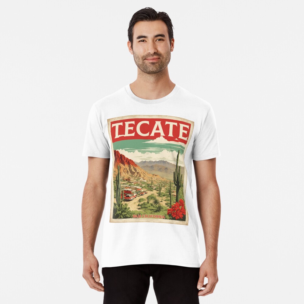 "Tecate Baja California Magic Town Vintage Travel Tourism Poster ...