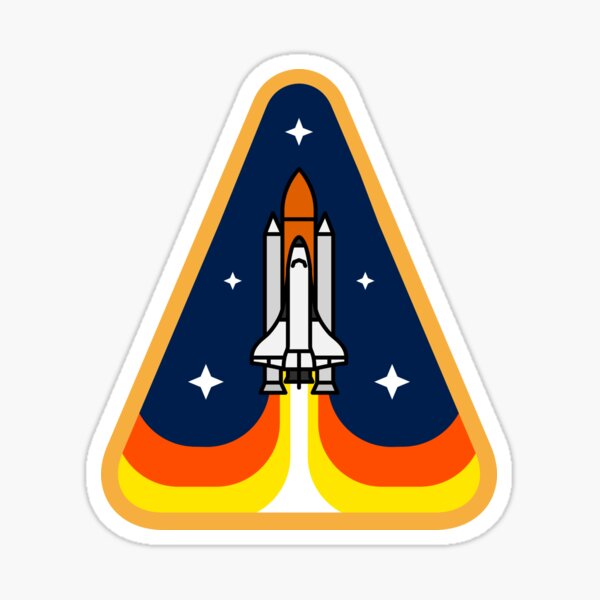 "Space Shuttle" Sticker for Sale by MiaMcFly | Redbubble