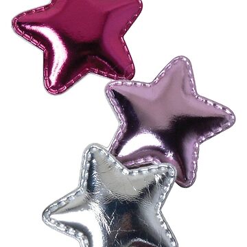 "metallic stars " Sticker for Sale by spoiledbratz | Redbubble