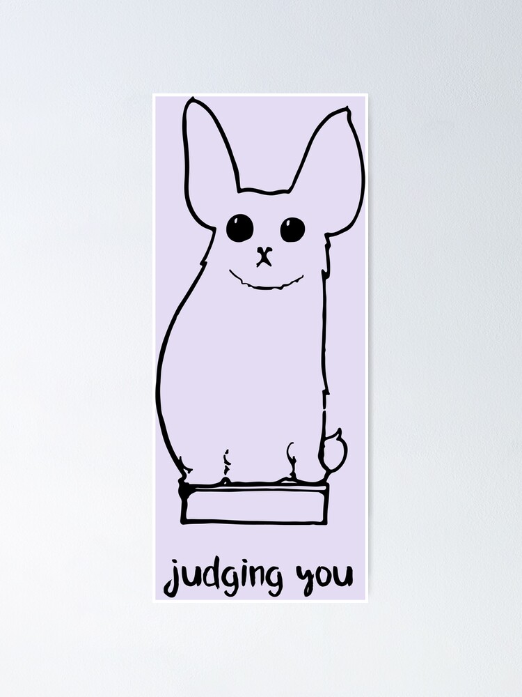 "fennec fox is silently judging you" Poster by fungusworks | Redbubble
